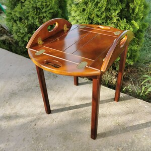 Vintage Mahogany Butler Table/tray Tables / Wood Butler Table /mid ...