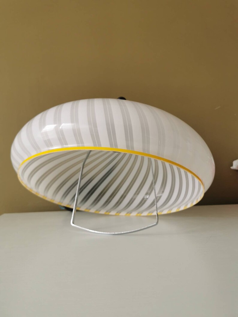 Vintage Plastic Pendant Lamp From 70s / Mid Century Pendant - Etsy