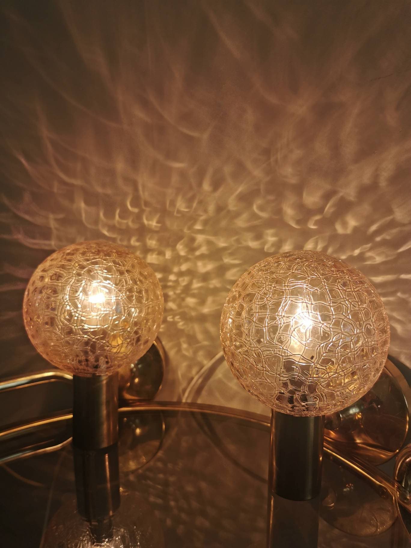 Vintage Pair Glass Lamps Lambert Rohrer Germany 1970s. /mid - Etsy