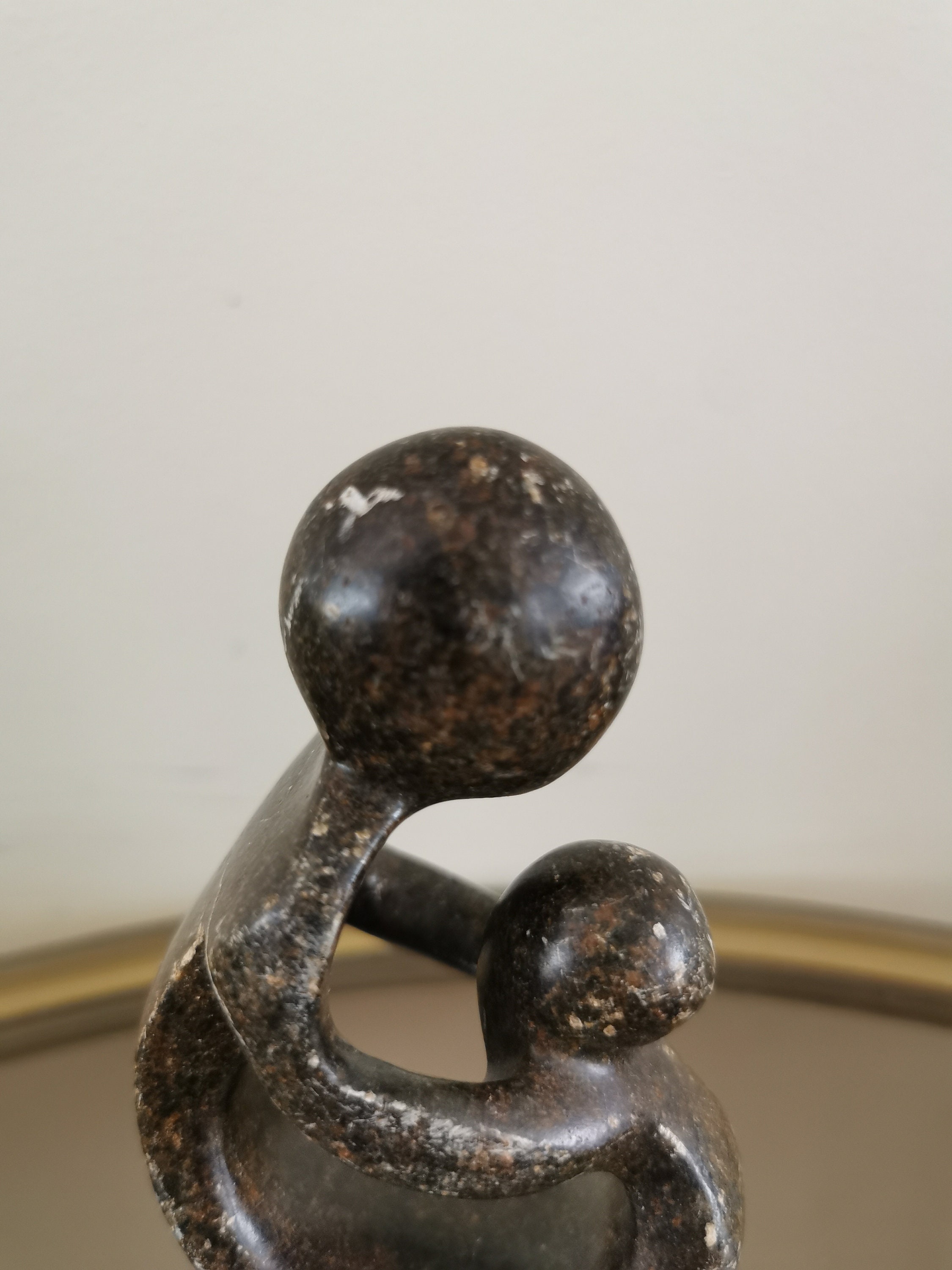 Vintage mother and Child Stone Sculpture Mid - Etsy