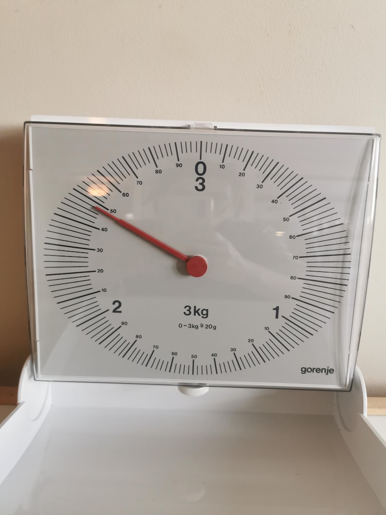 Vintage Gorenje Wall Kitchen Scale: 1980s Yugoslavia Mid-century Decor ...