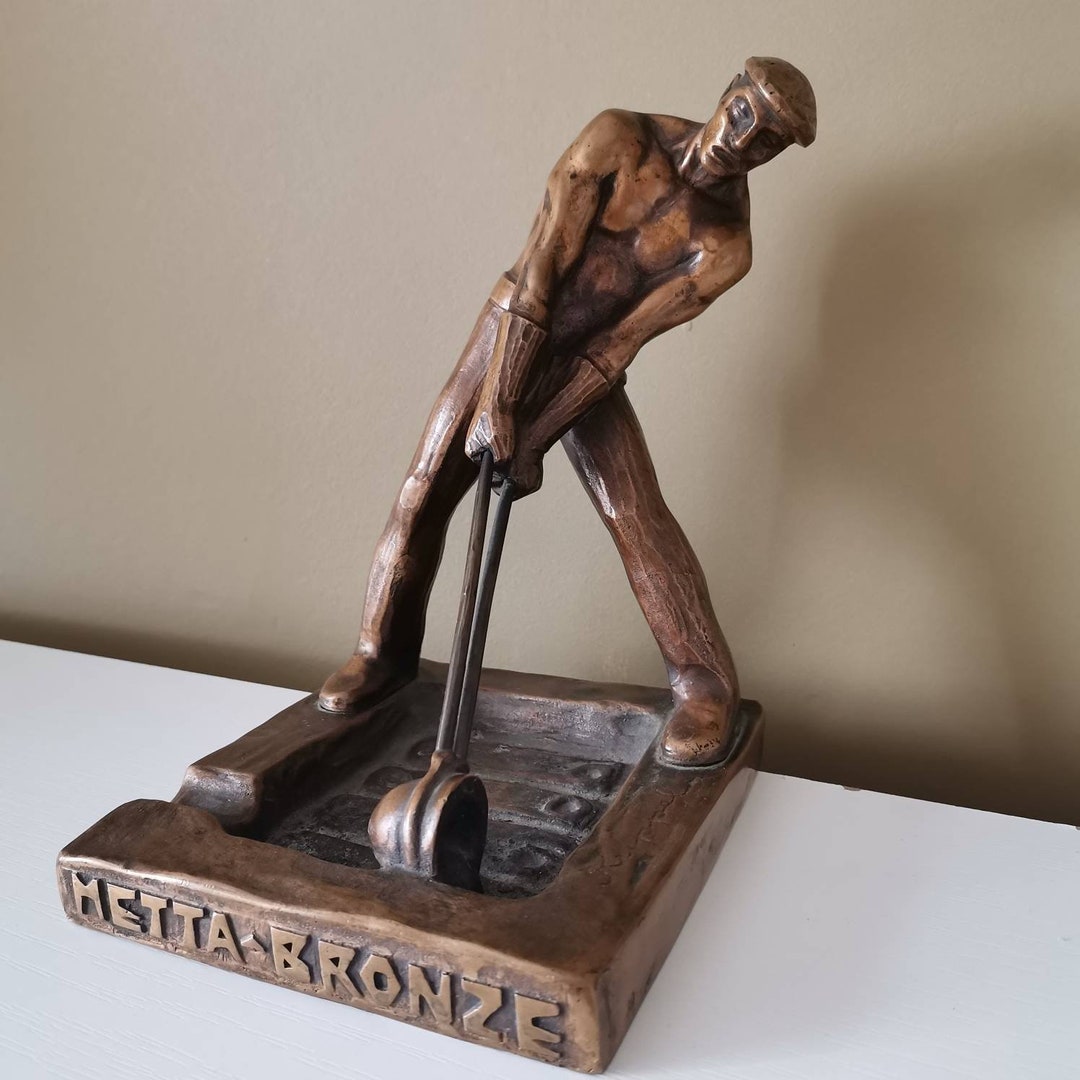 Heinrich Krippel Vintage Bronze Figurine of an Iron Worker - Etsy