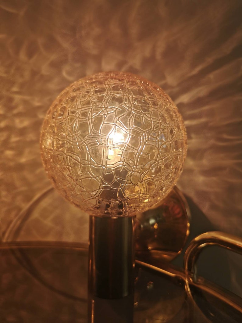 Vintage Pair Glass Lamps Lambert Rohrer Germany 1970s. /mid - Etsy