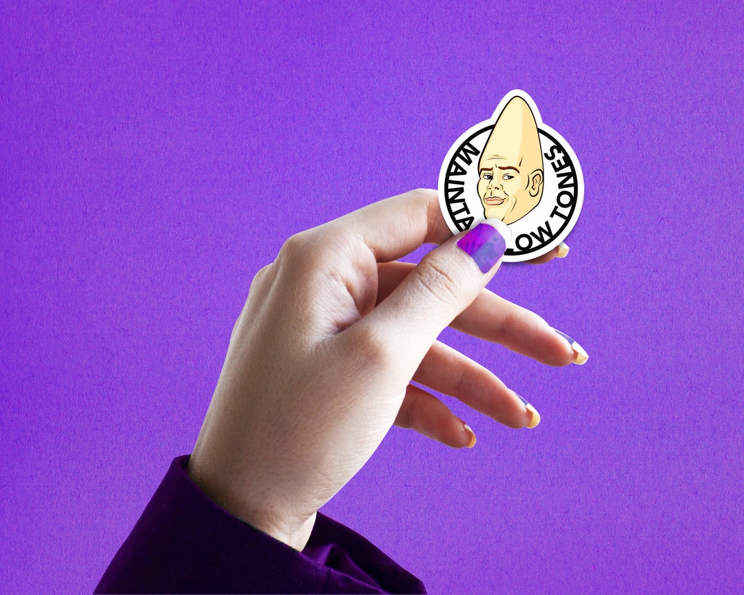 Maintain Low Tones! Coneheads Vinyl Sticker, Cute Stationery, Planner ...