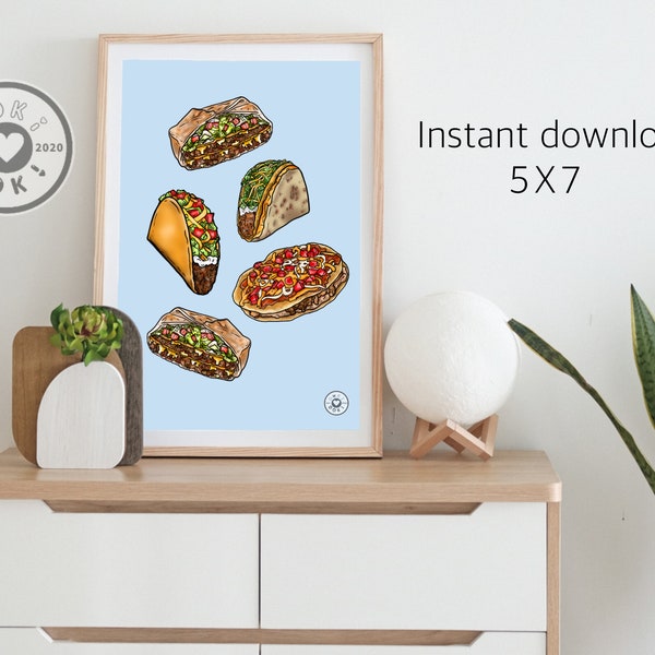 Taco Art - Etsy
