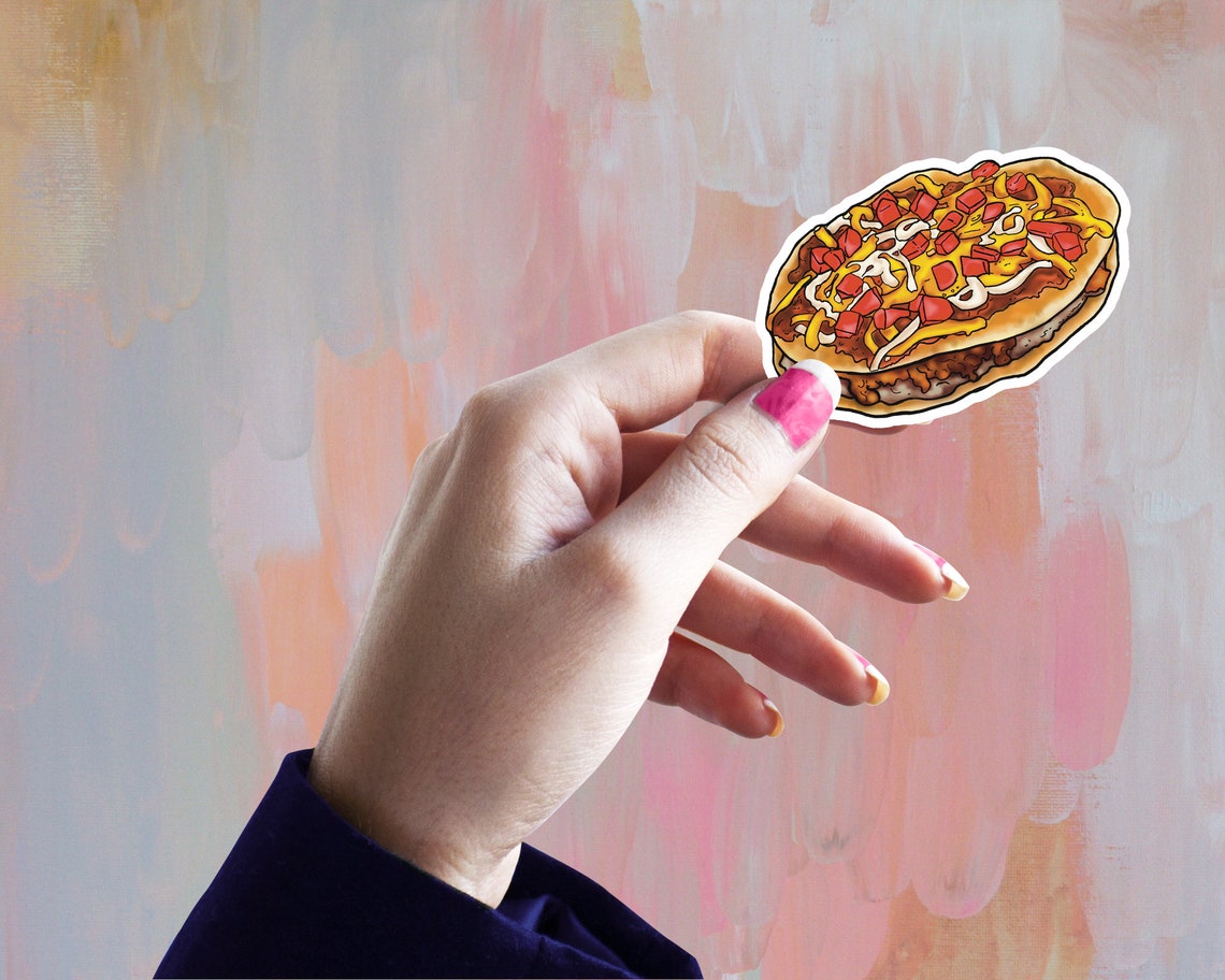 Mexican Pizza Taco Bell Inspired Sticker //vinyl Sticker, Cute ...