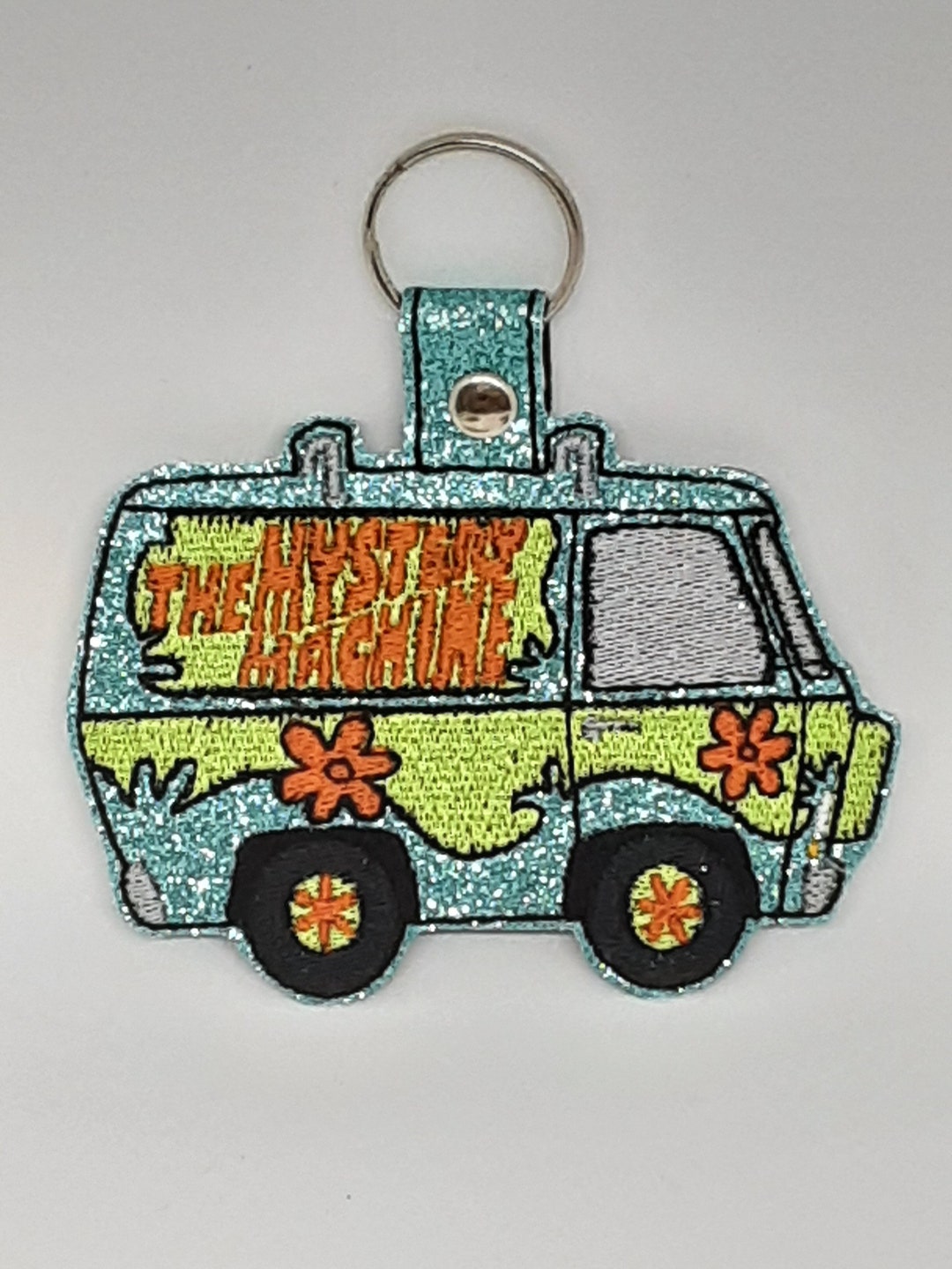 Scooby Key Fob, Key Ring, Bag Tag, Machine Embroidery Bag Charms, Key ...