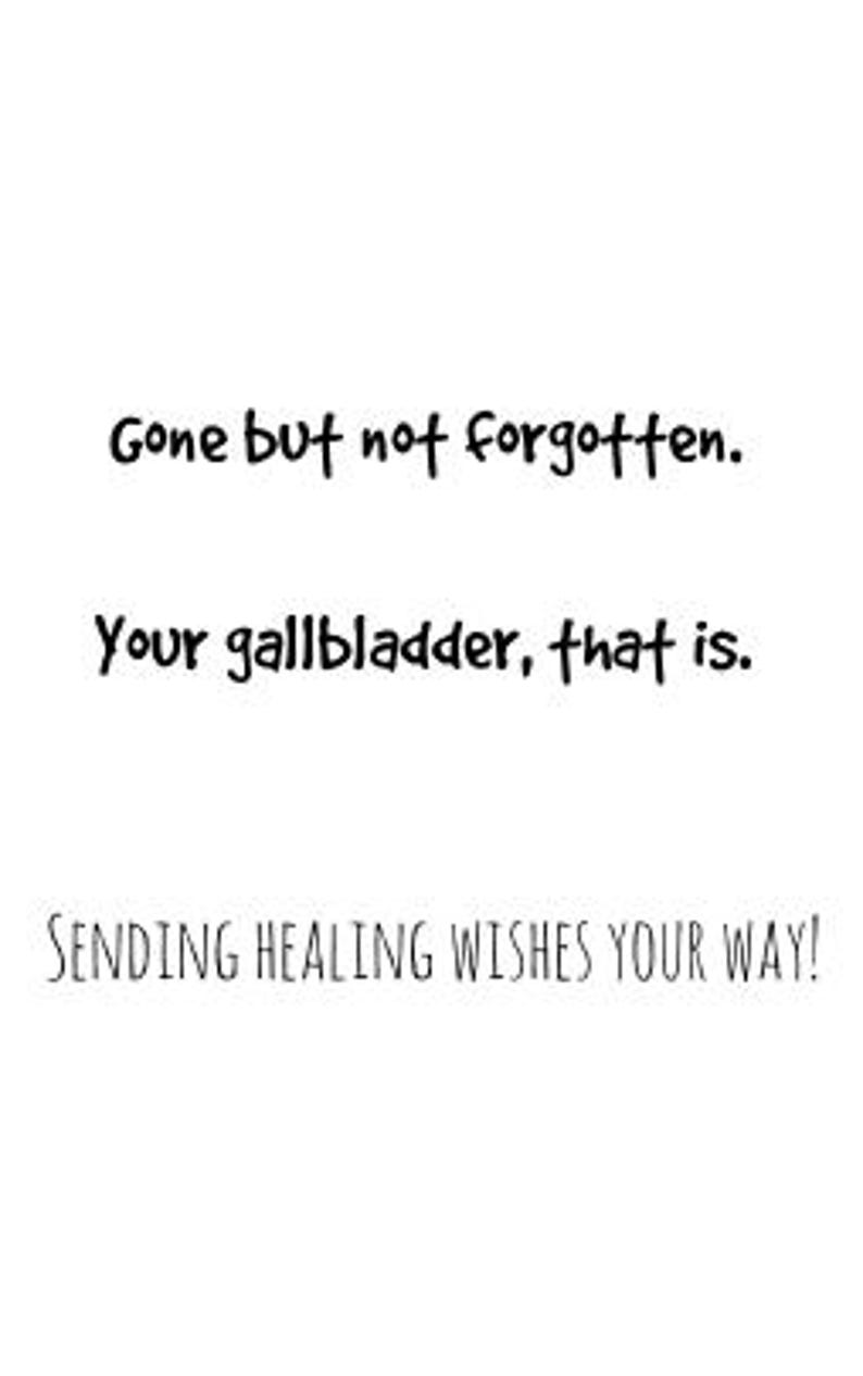 Get Well Soon - Gallbladder Removal Surgery - Printable Card - Digital ...