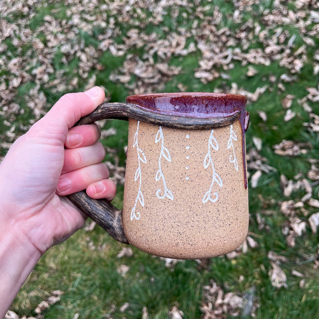 Floating Purple Willow Tree Mug Handmade Ceramic - Etsy