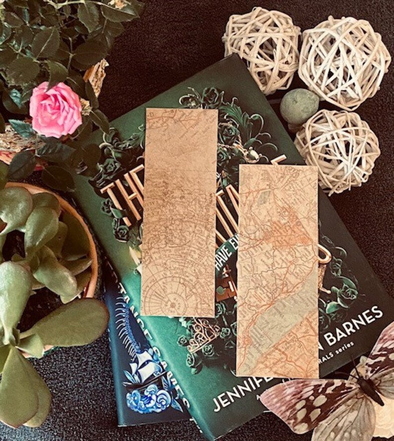 Map Bookmarks: Large Map Bookmark, Vintage World Map, Vintage Roads Map ...