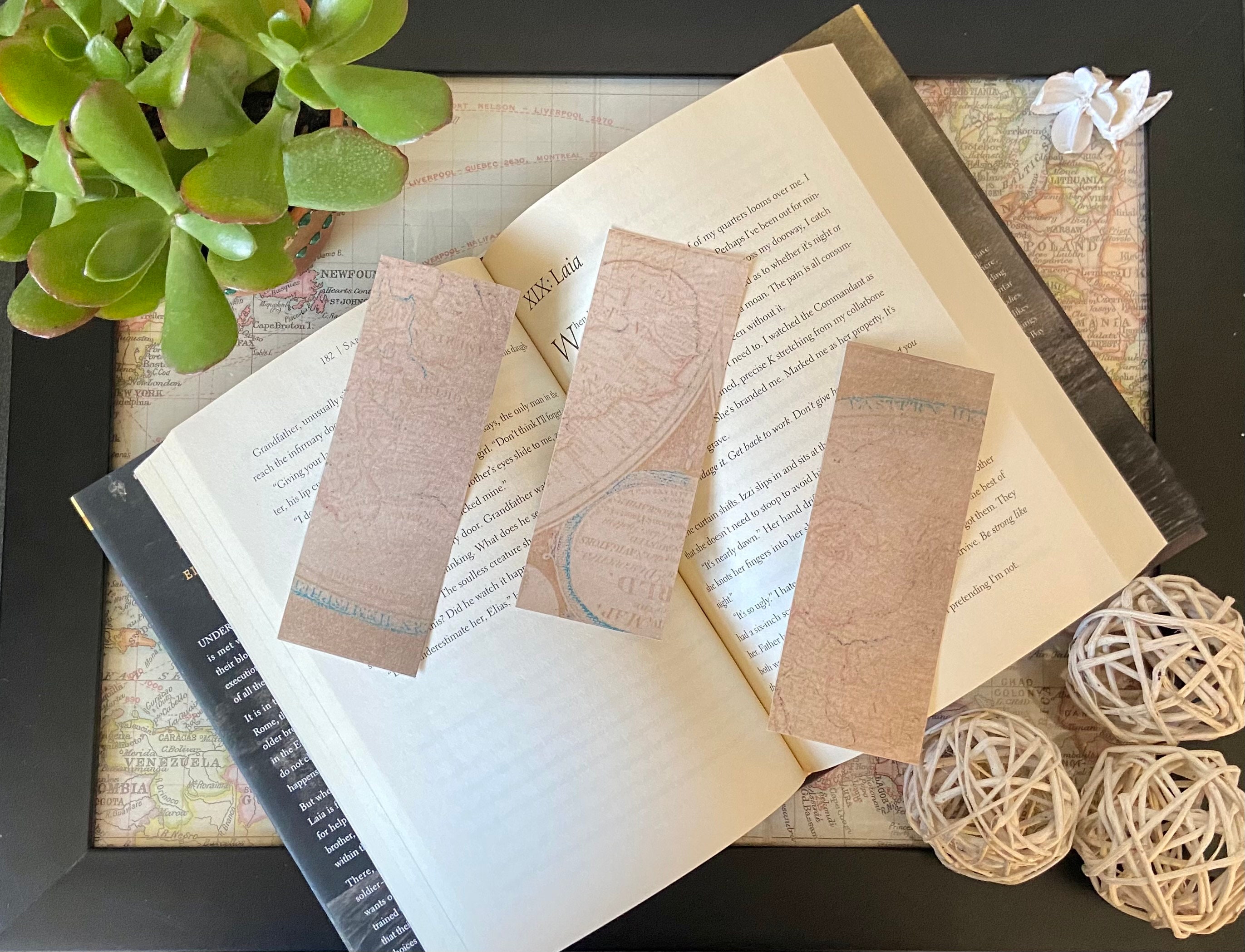 Map Bookmarks: Large Map Bookmark Vintage World Map Vintage - Etsy