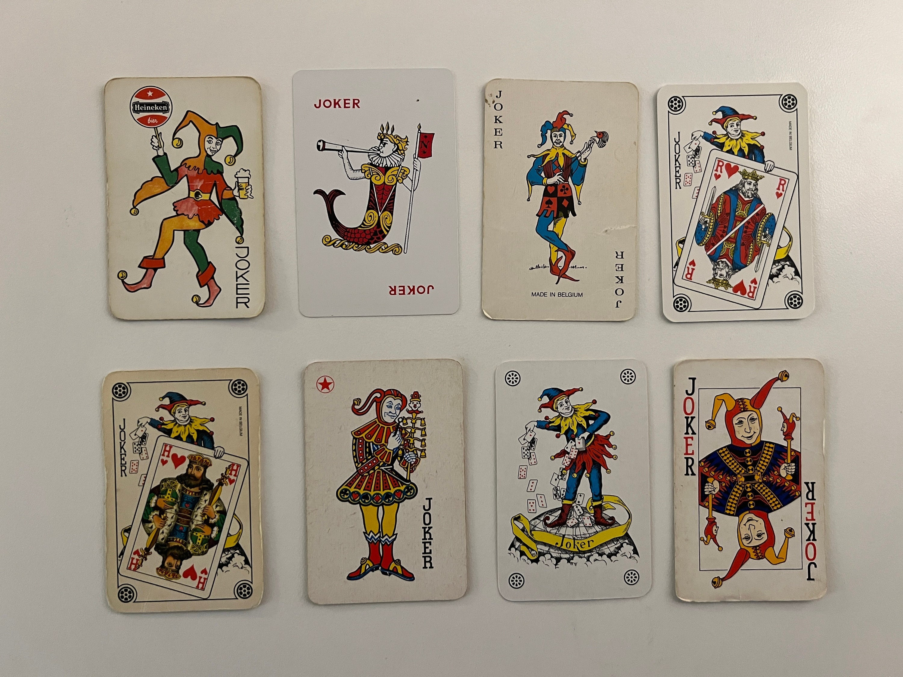 Vintage Joker Playing Cards Single Card Joker Collection Swap Cards ...