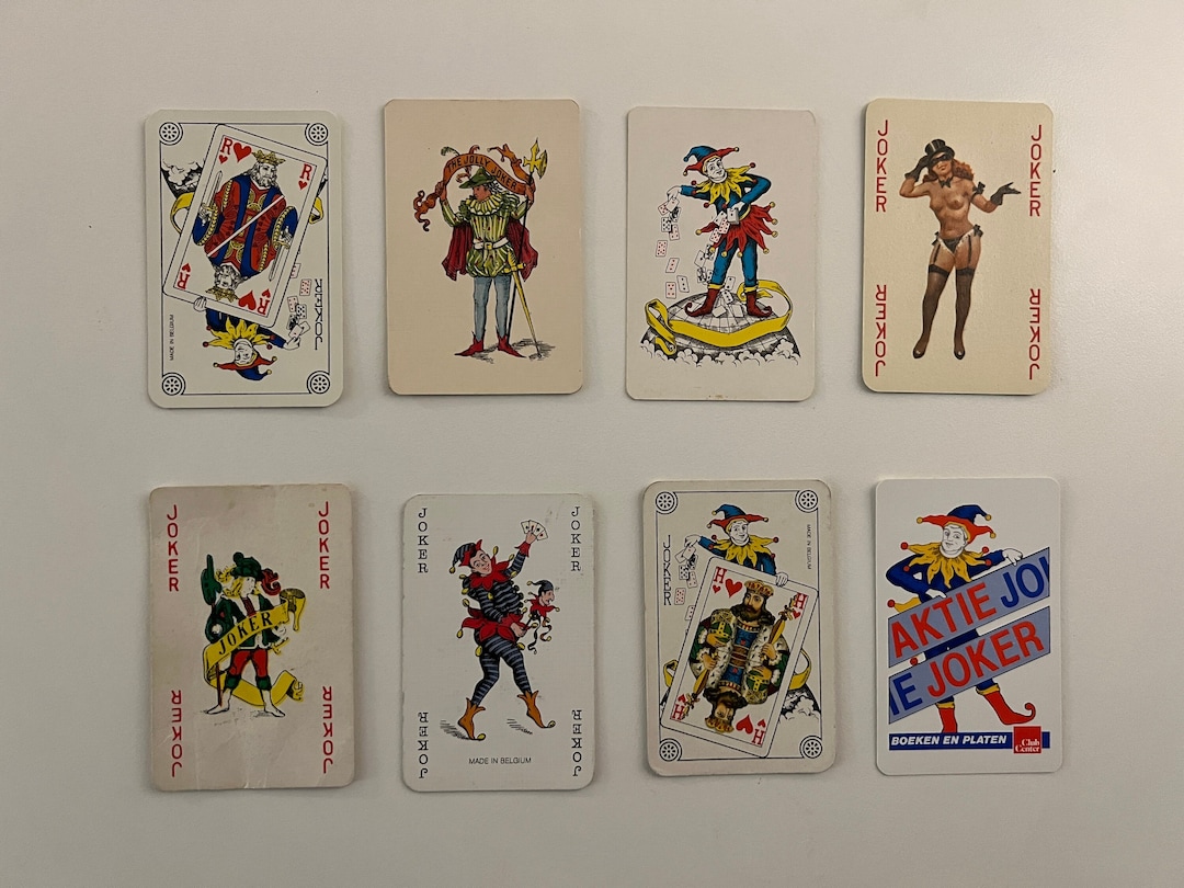 Vintage Joker Playing Cards Single Card Joker Collection Swap Cards ...