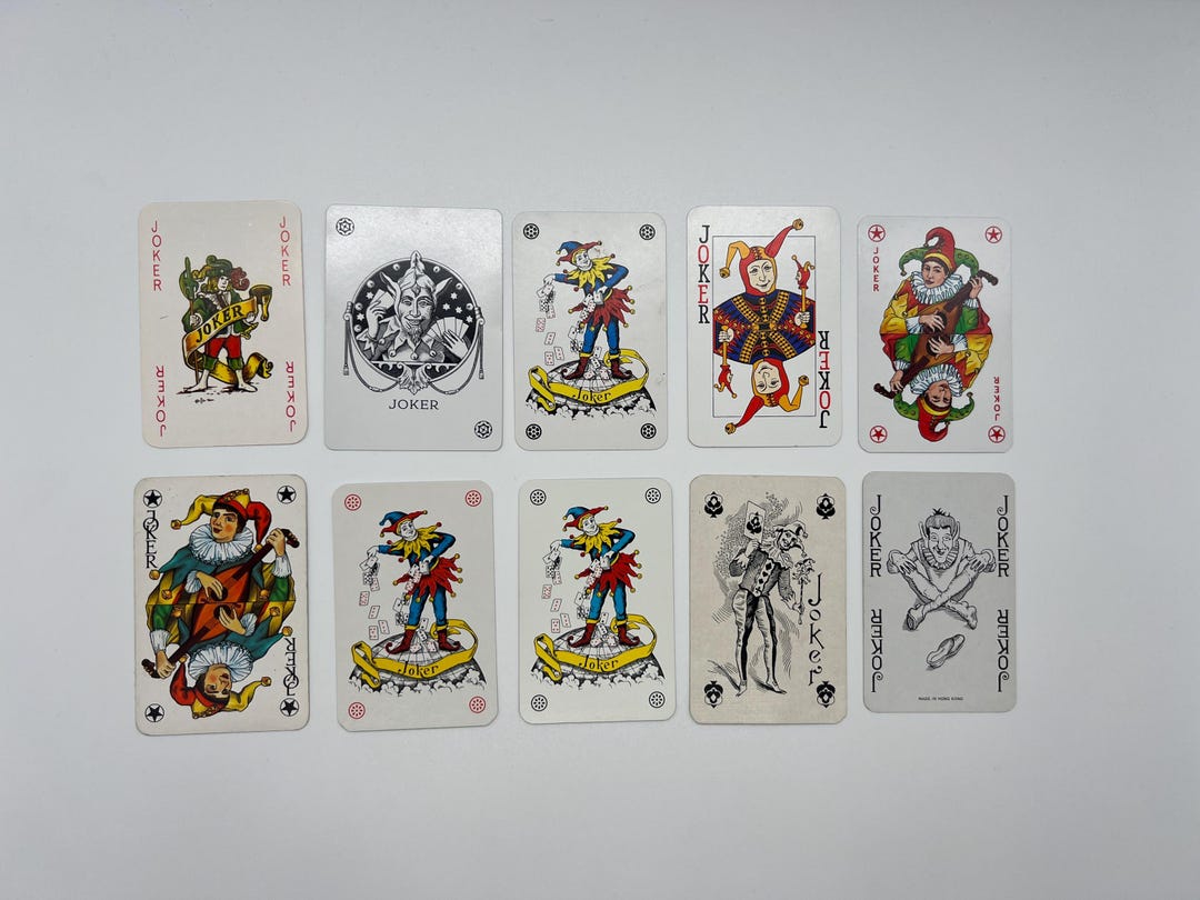 Vintage Joker Cards (classic Playing Cards) Joker Card Collection ...