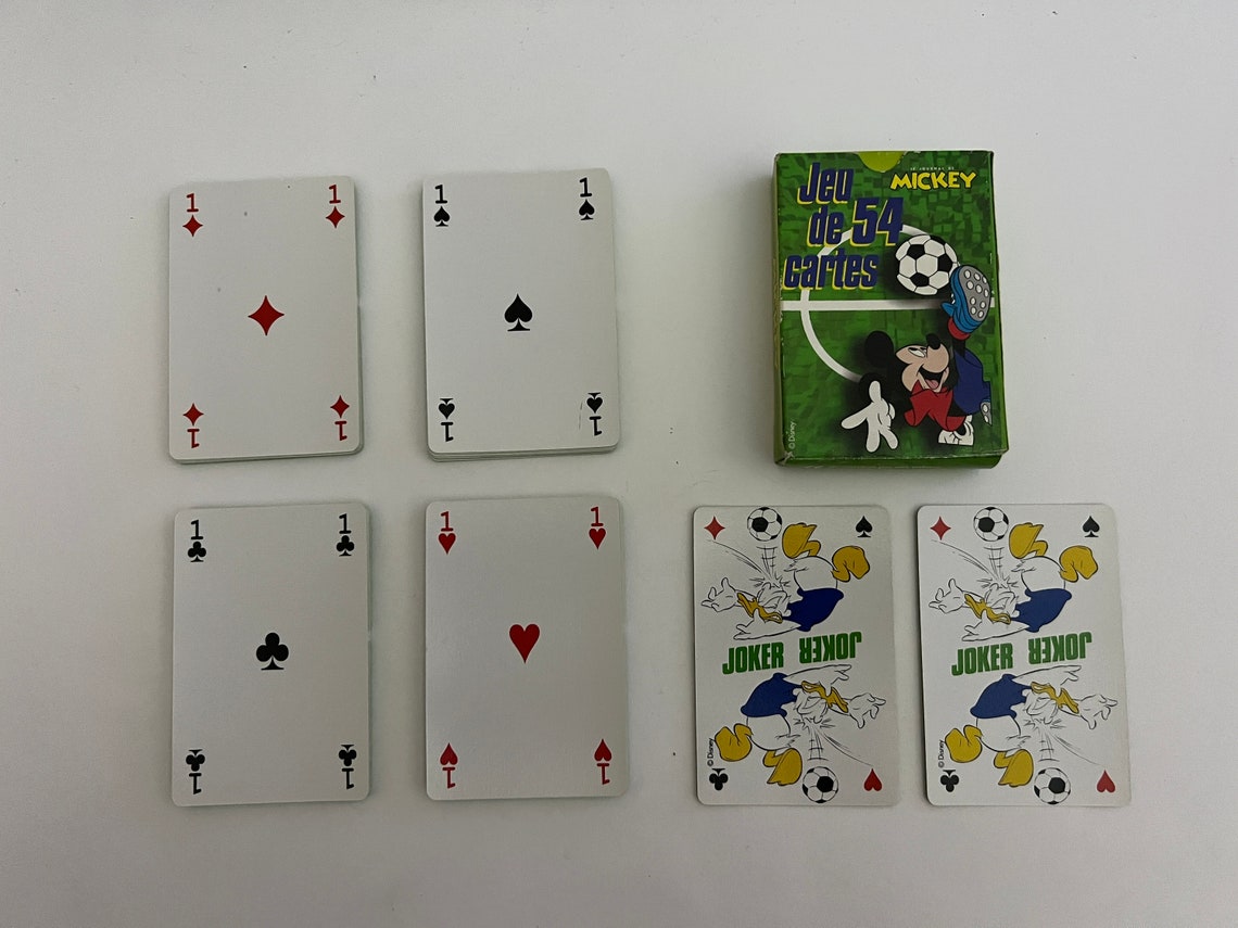 Vintage Mickey Mouse Playing Cards (walt Disney Playing Cards ...