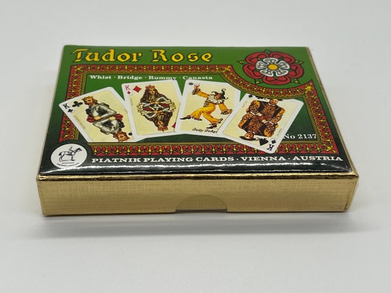 Vintage Piatnik Playing Cards Antique Playing Cards Boxed Double Deck