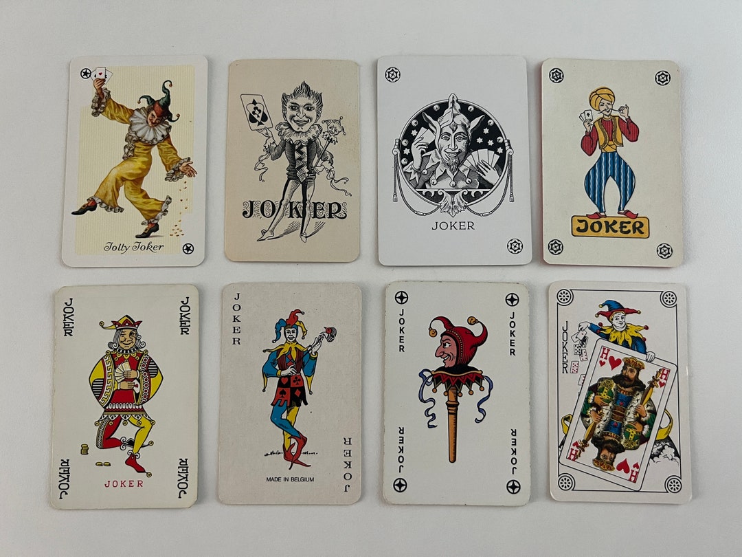 Vintage Joker Playing Cards Single Card Joker Collection Swap Cards ...