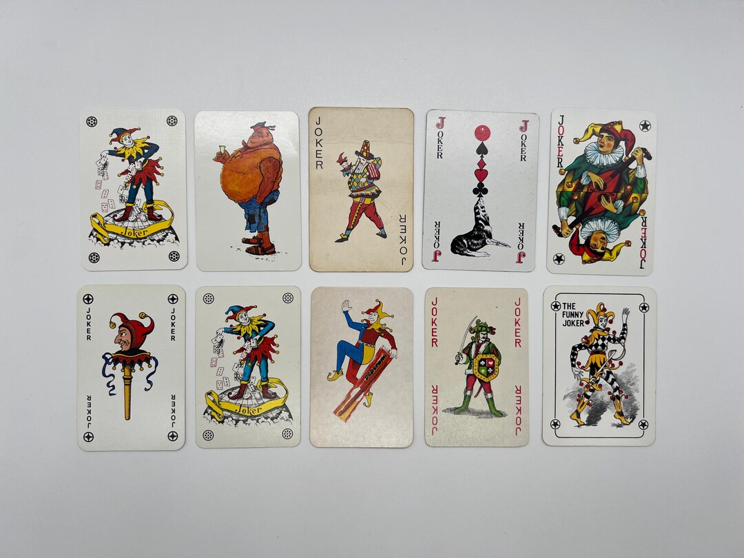 Vintage Joker Cards (classic Playing Cards) Joker Card Collection ...