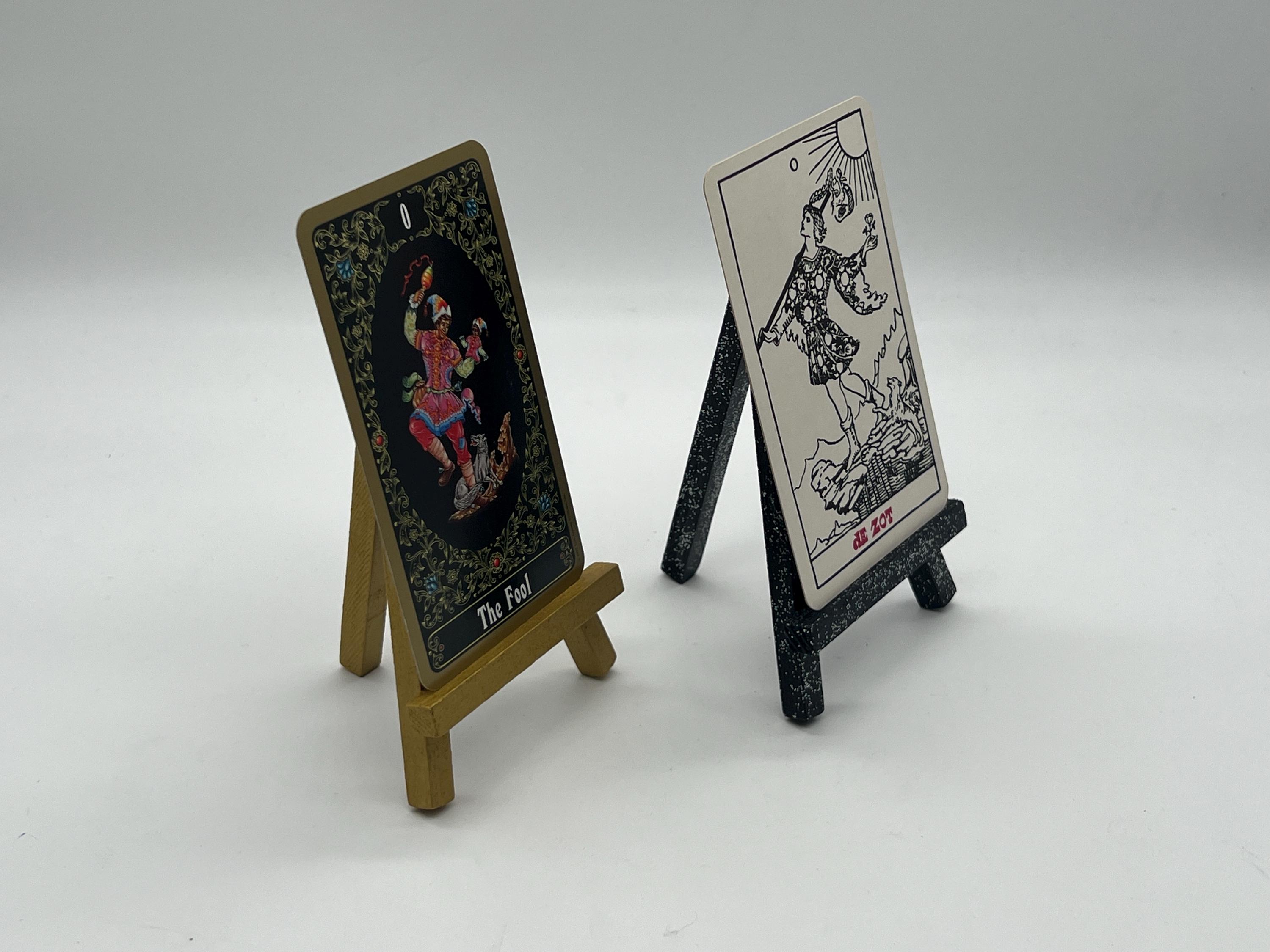 Mini Wooden Easel Card Stand (tarot Oracle Card Holder) Stand for Photo ...