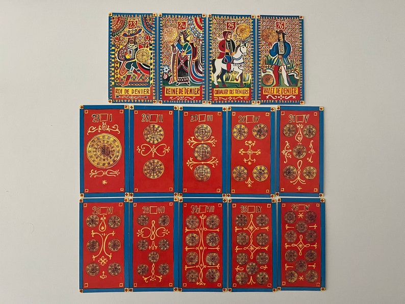 RARE Tarot Piatnik Wien rudolf Pointner Tarot Published by Piatnik 1974 Surrealistic Vintage ...