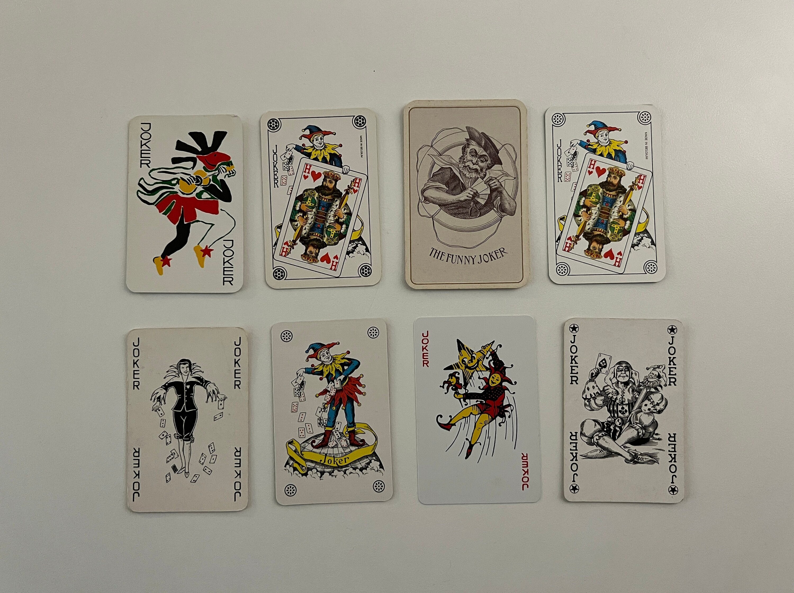 Vintage Joker Playing Cards Single Card Joker Collection Swap Cards ...