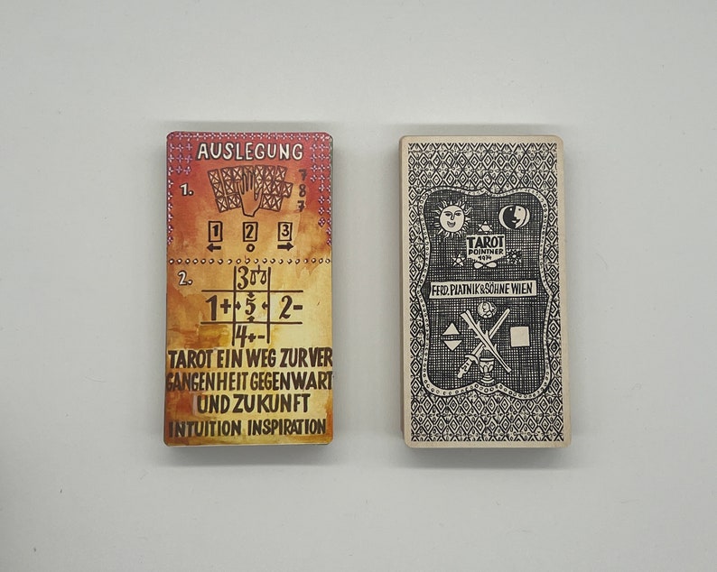 RARE Tarot Piatnik Wien rudolf Pointner Tarot Published by Piatnik 1974 ...