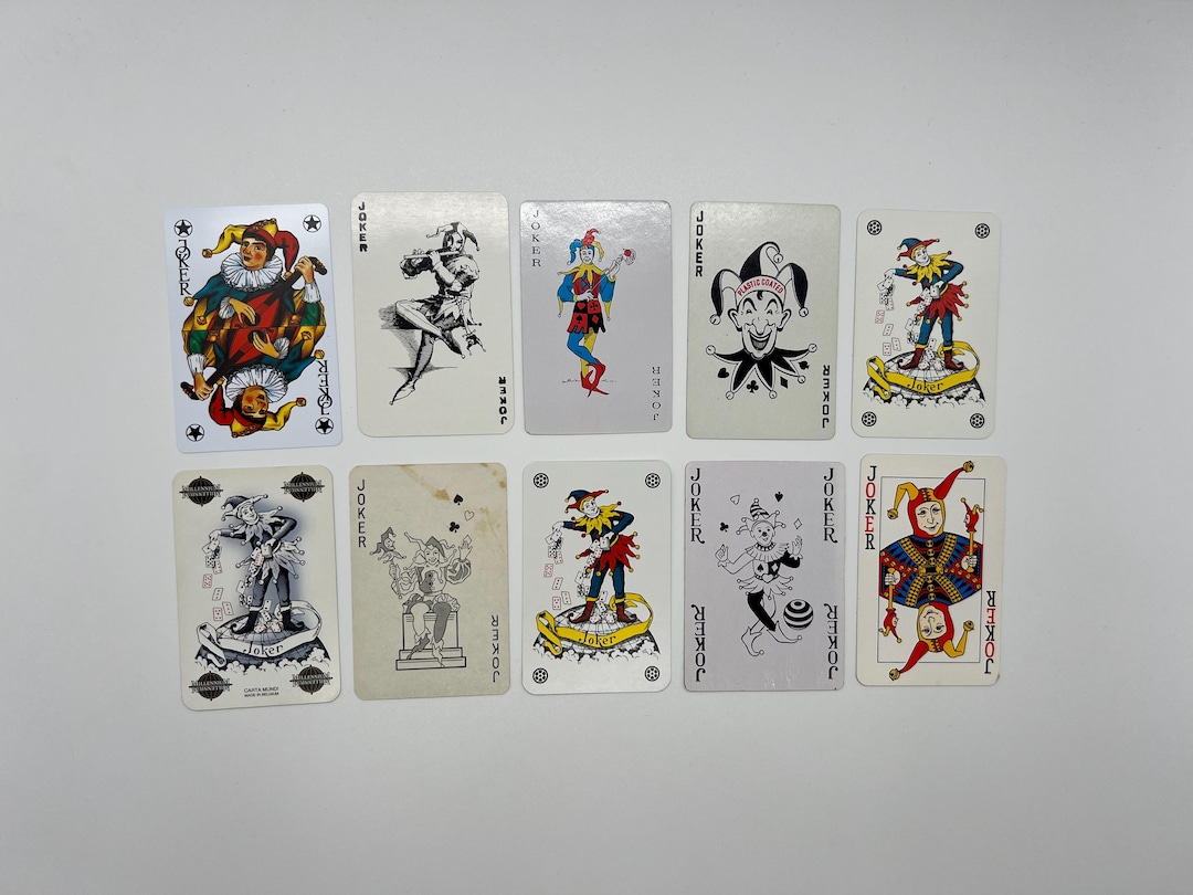 Vintage Joker Cards (classic Playing Cards) Joker Card Collection ...