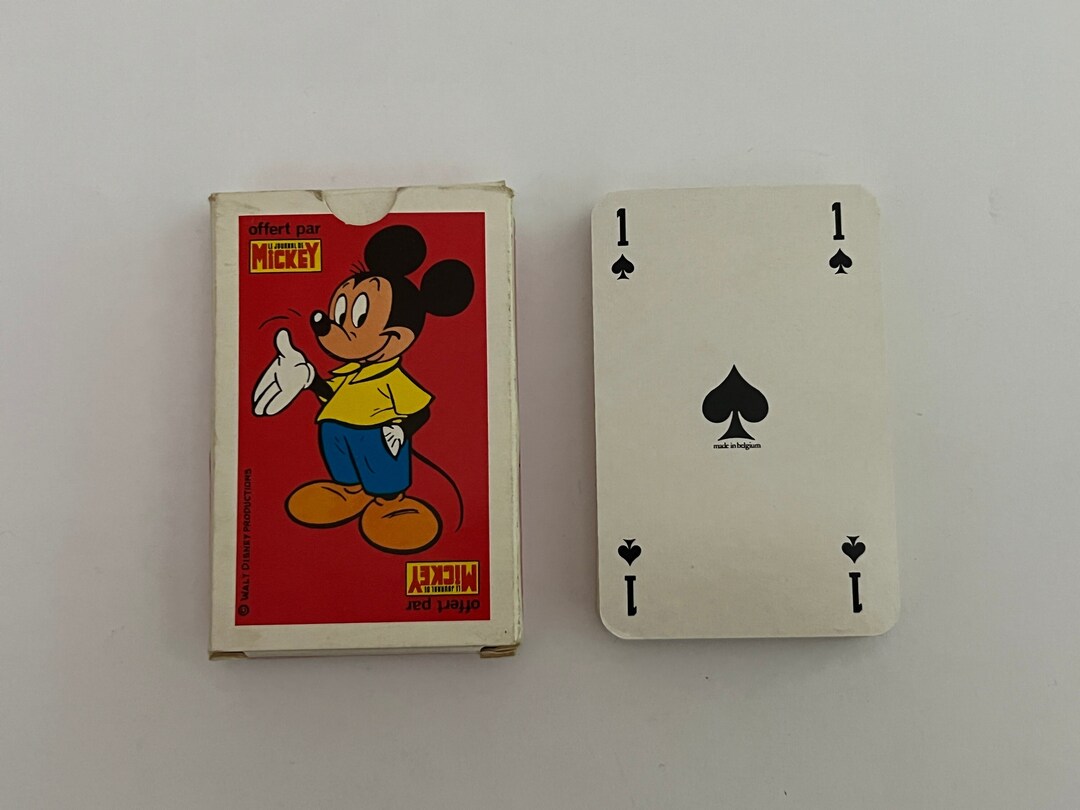 Vintage Mickey Mouse Playing Cards (walt Disney Playing Cards ...