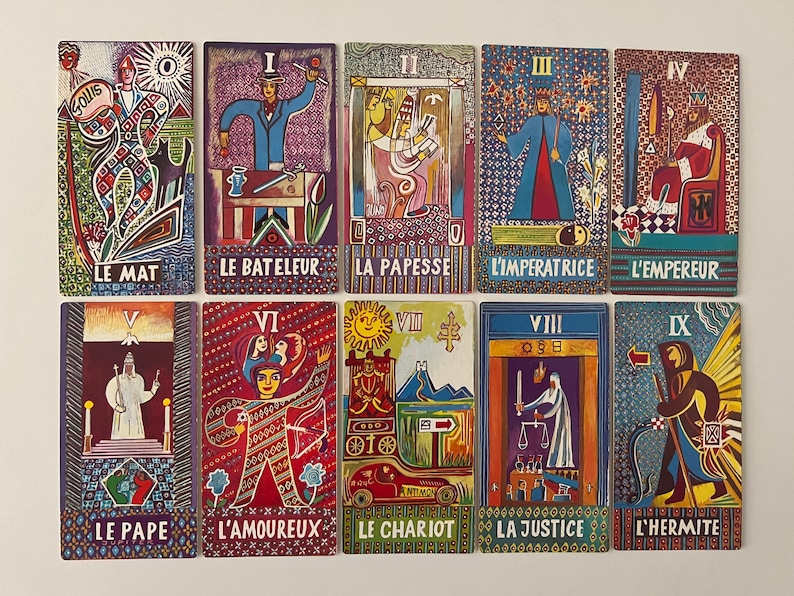 RARE Tarot Piatnik Wien rudolf Pointner Tarot Published by Piatnik 1974 ...