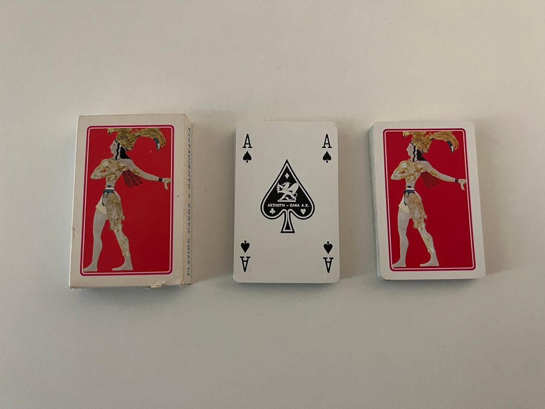 Vintage Greek Playing Cards 54 Cards Greek Mythology Cards Published in ...