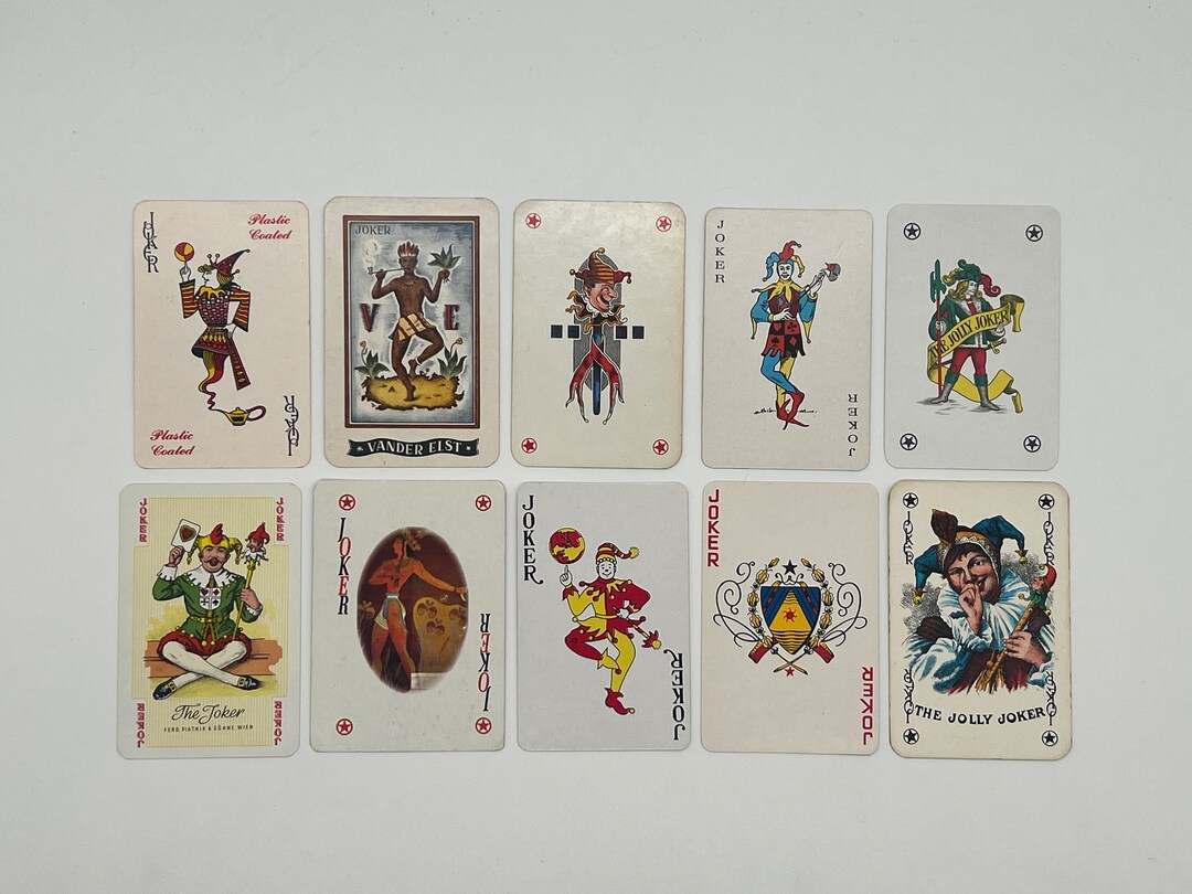 Vintage Joker Cards (classic Playing Cards) Joker Card Collection ...