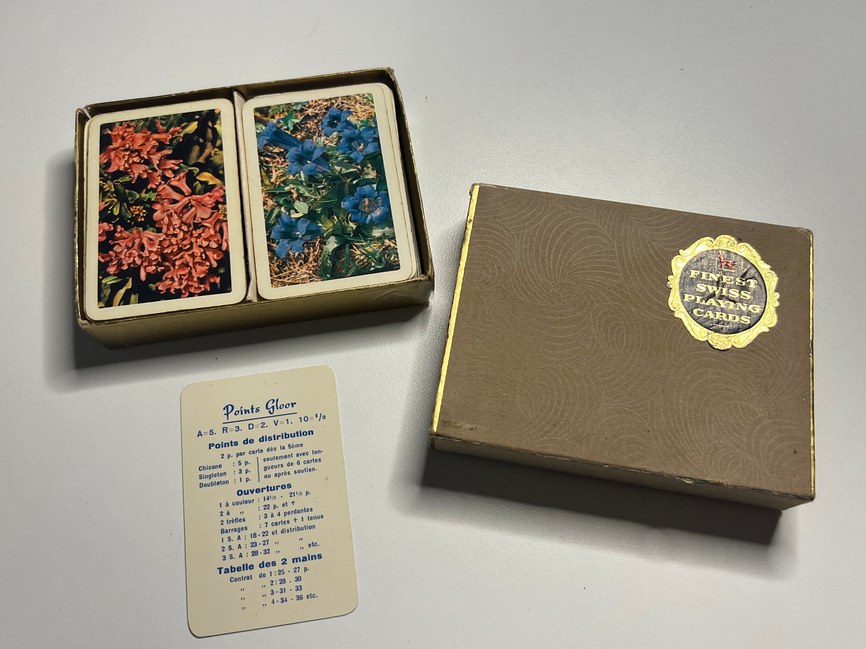 Vintage Finest Swiss Playing Cards european Playing Cards Published in ...