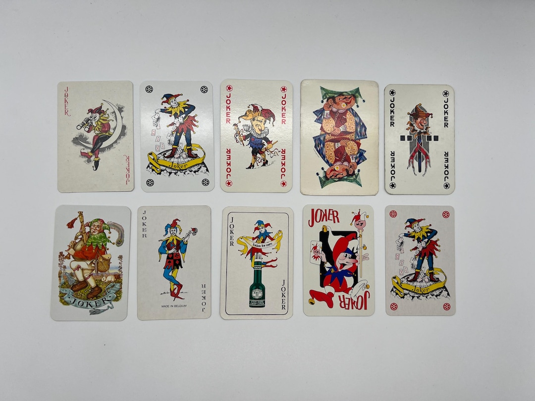 Vintage Joker Cards (classic Playing Cards) Joker Card Collection ...
