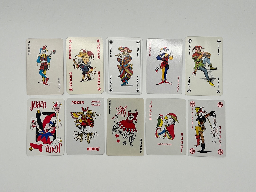 Vintage Joker Cards (classic Playing Cards) Joker Card Collection ...