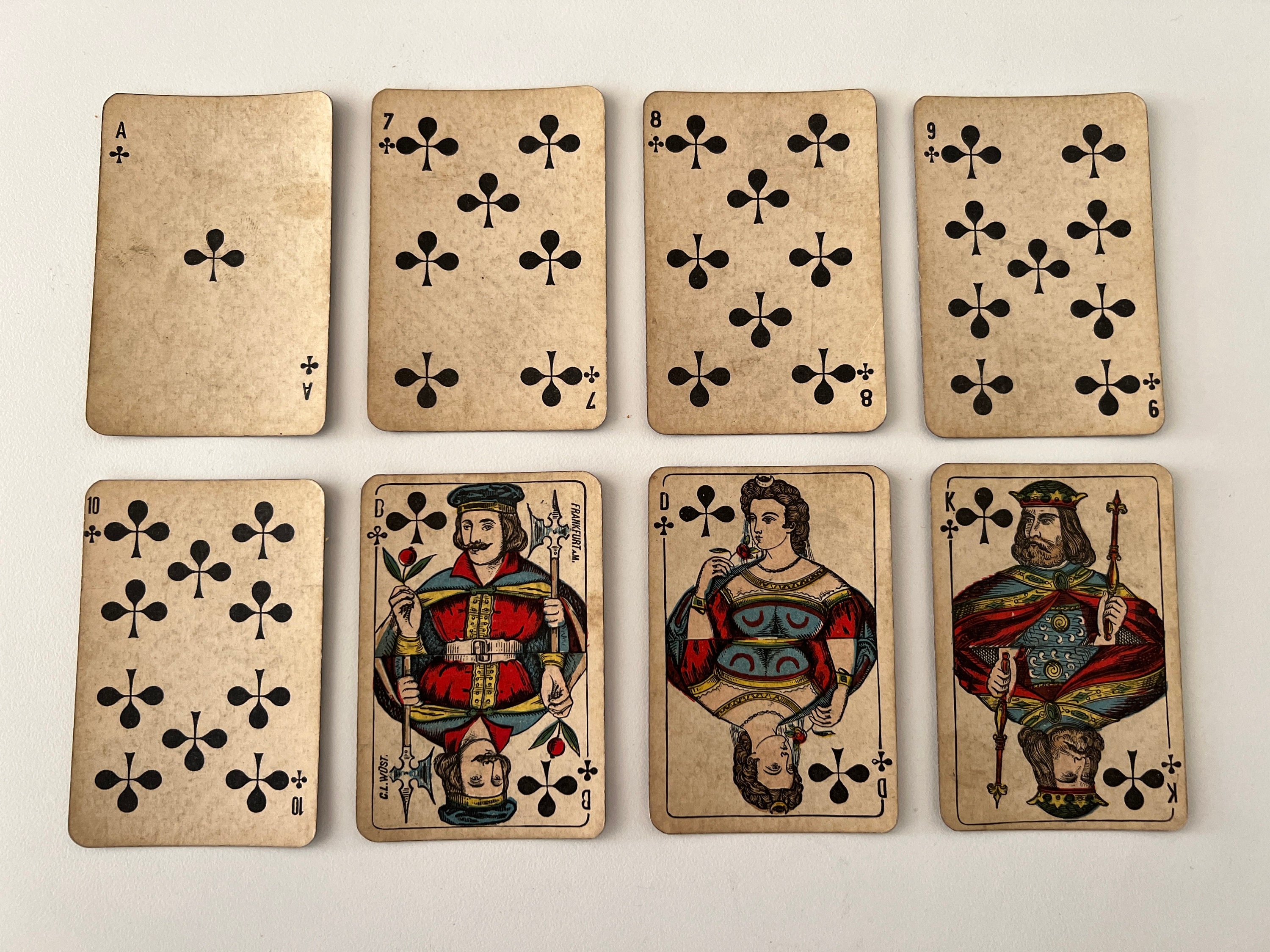RARE 1889 German Empire Playing Cards antique German - Etsy