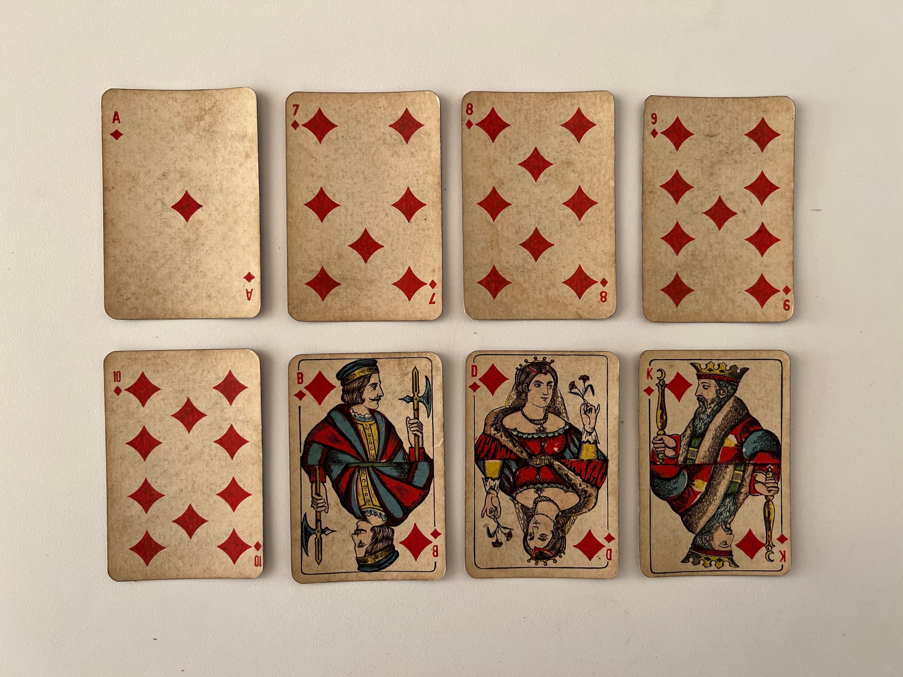 RARE 1889 German Empire Playing Cards antique German - Etsy