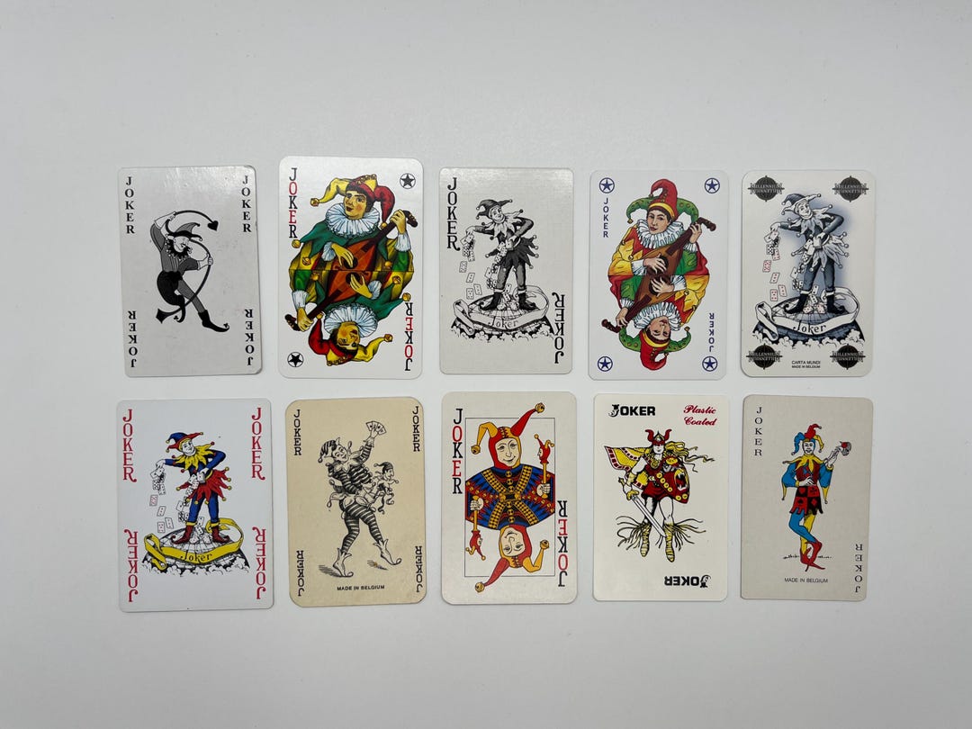 Vintage Joker Cards (classic Playing Cards) Joker Card Collection ...