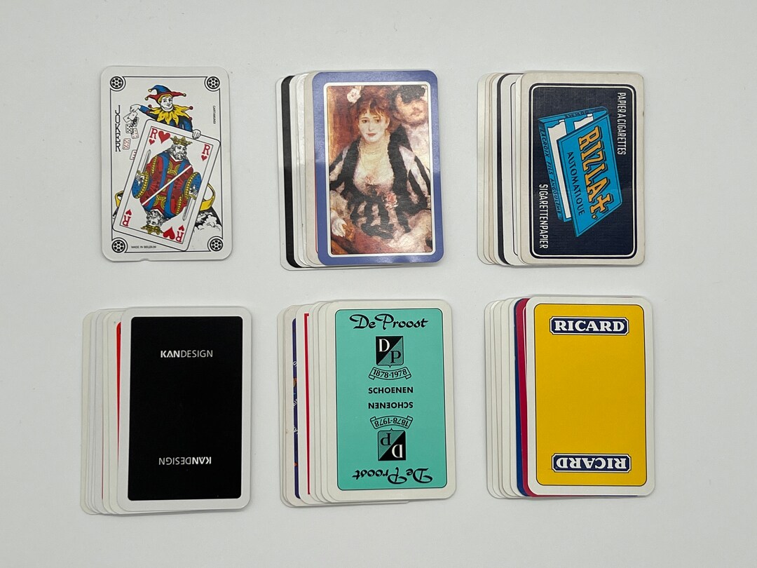 Set of Vintage Joker Cards (classic Playing Cards) Joker Card ...