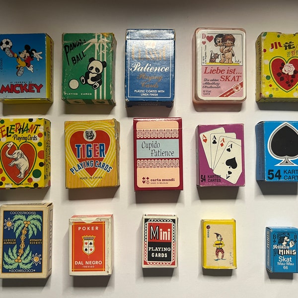 Miniature Playing Cards - Etsy