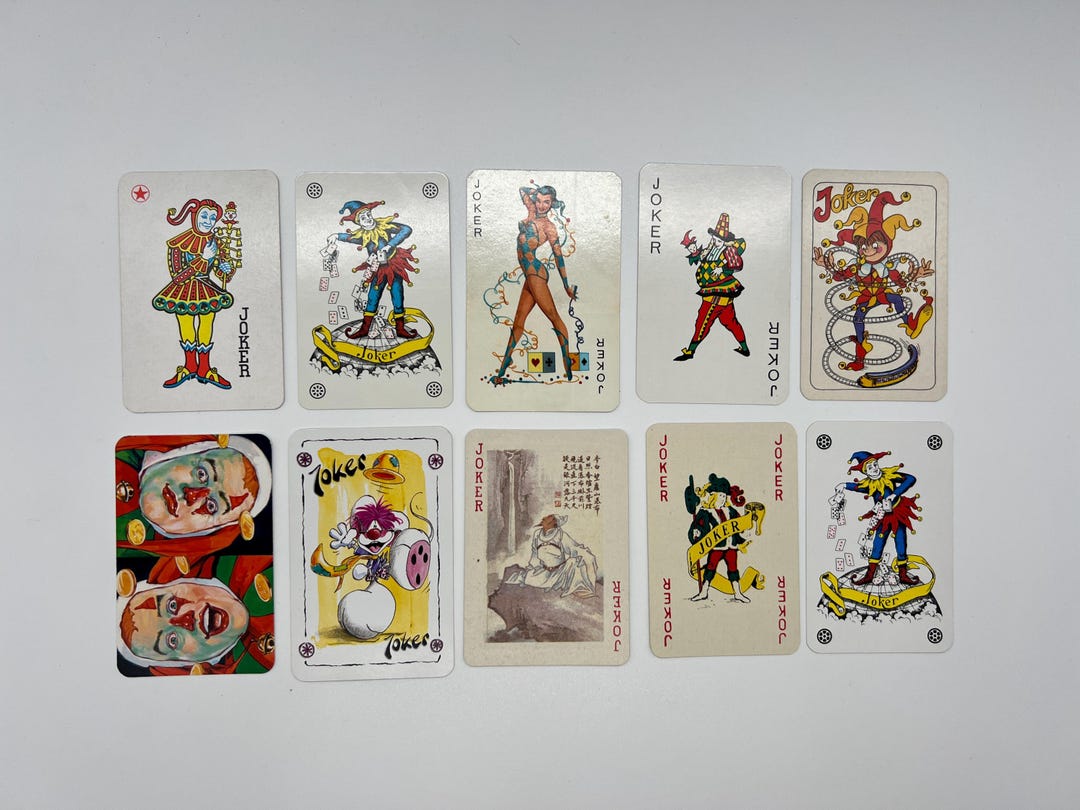 Vintage Joker Cards (classic Playing Cards) Joker Card Collection ...