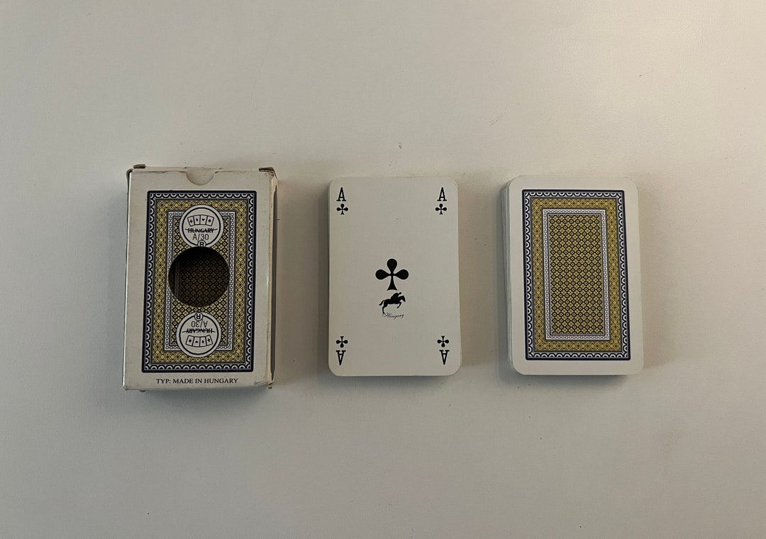 Vintage (1980s) Hungarian Playing Cards (complete 54 Cards) Published ...