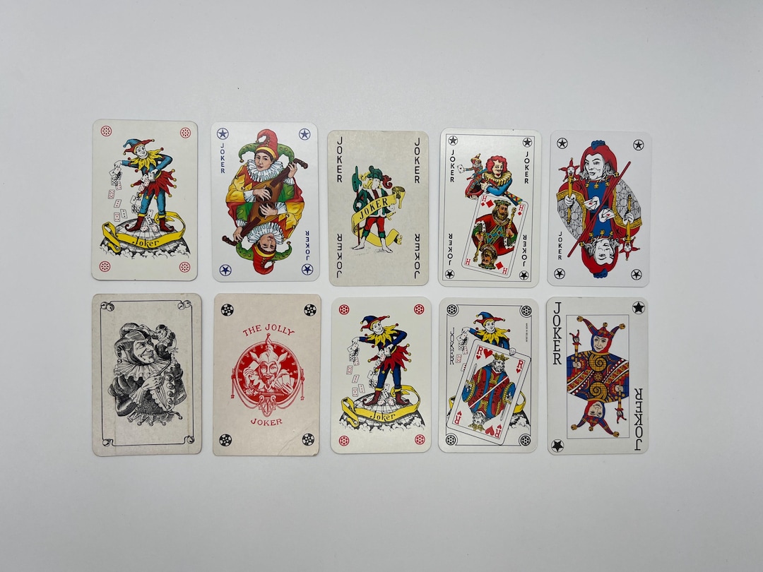 Vintage Joker Cards (classic Playing Cards) Joker Card Collection ...