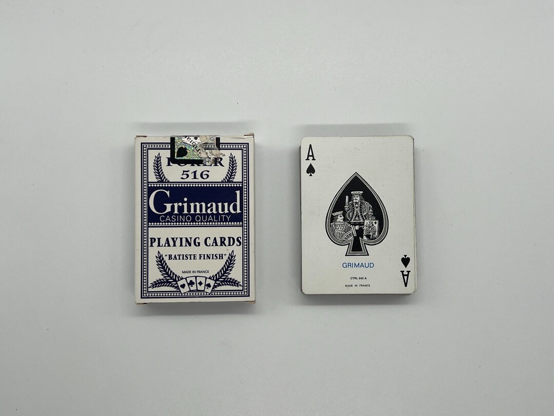 Vintage Grimaud Playing Cards (54 Cards) Casino Quality (batiste Finish ...