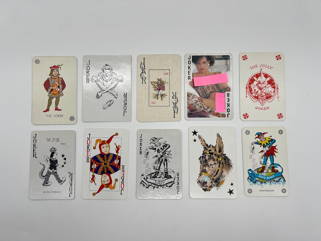 Vintage Joker Cards (classic Playing Cards) Joker Card Collection ...