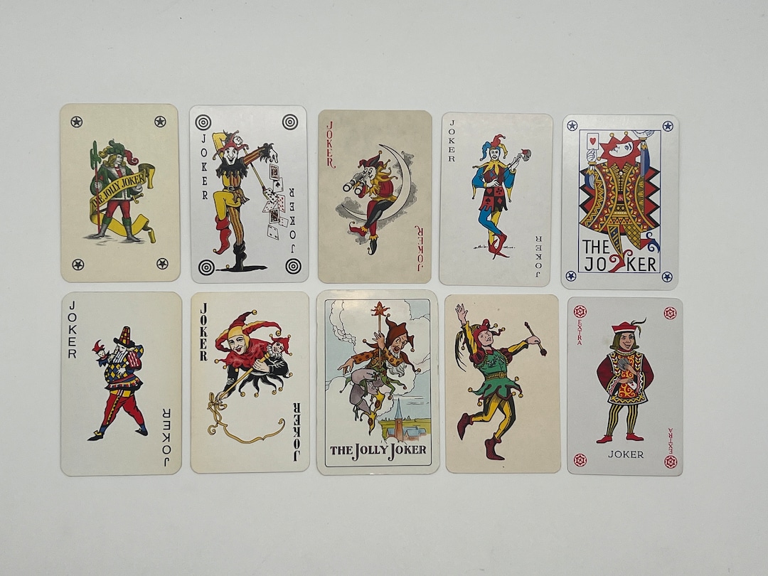 Vintage Joker Cards (classic Playing Cards) Joker Card Collection ...