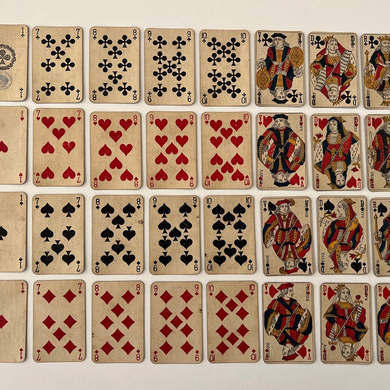 Old Playing Cards - Etsy