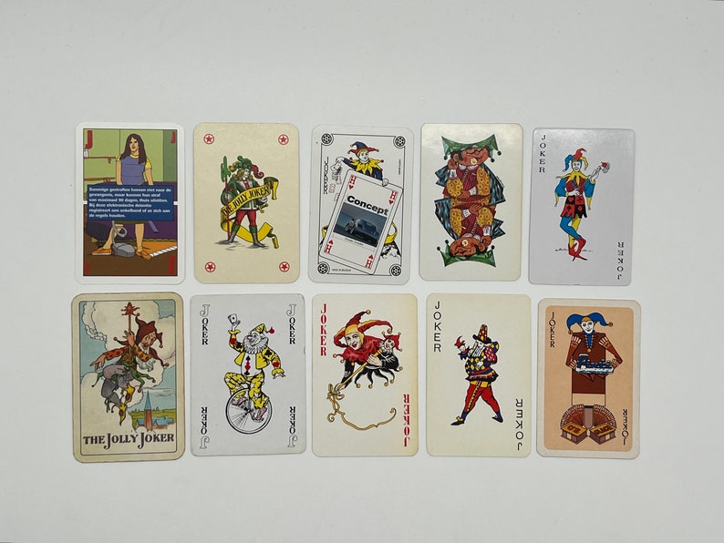 Vintage Joker Cards (classic Playing Cards) Joker Card Collection ...