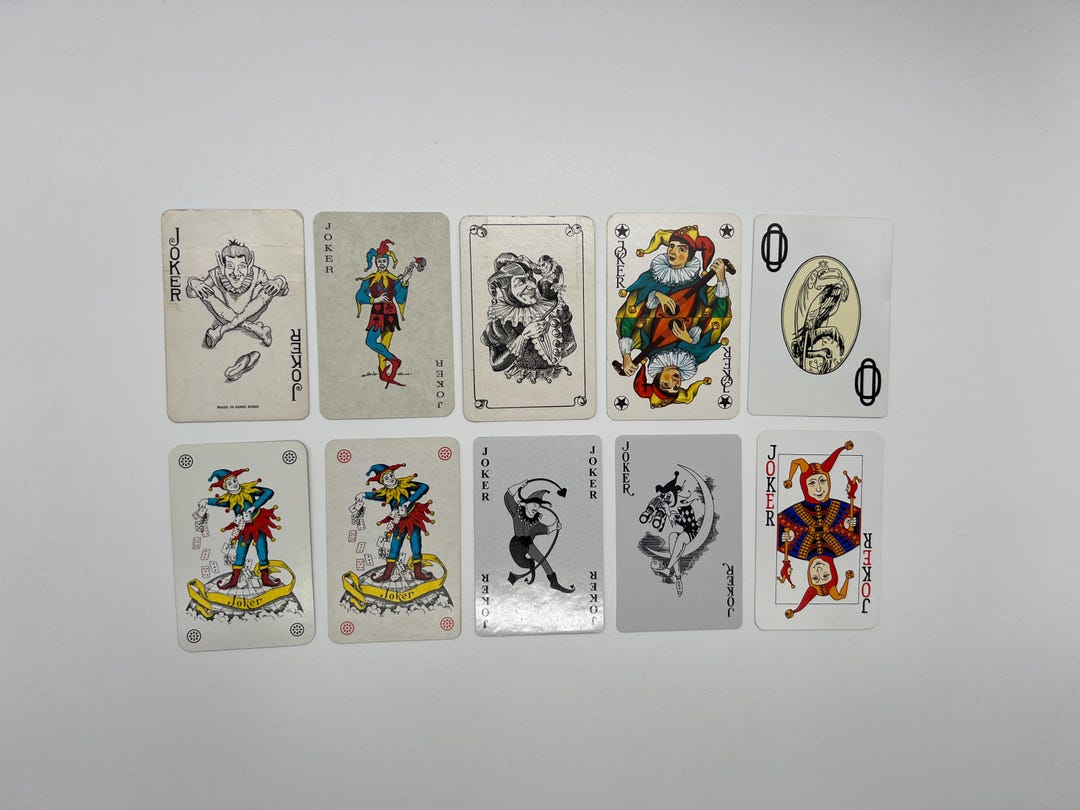 Vintage Joker Cards (classic Playing Cards) Joker Card Collection ...