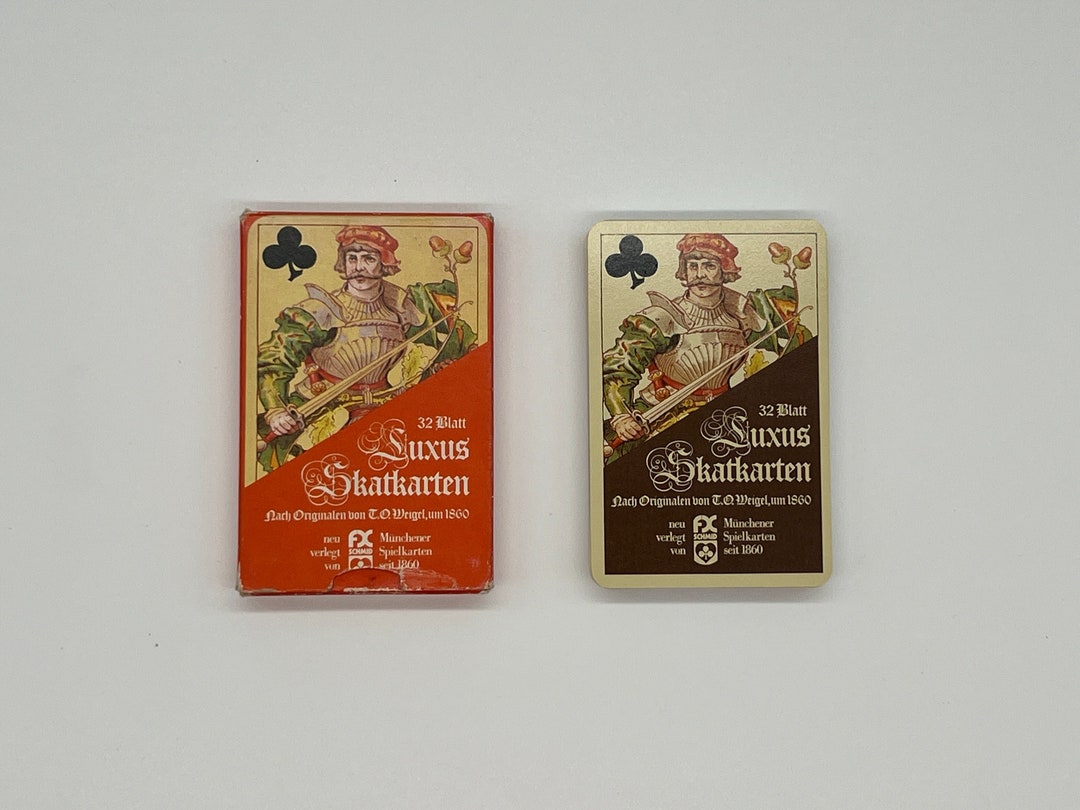 Vintage 1977 Luxus Skatkarten T. O. Weigel 1860 Playing Cards published ...