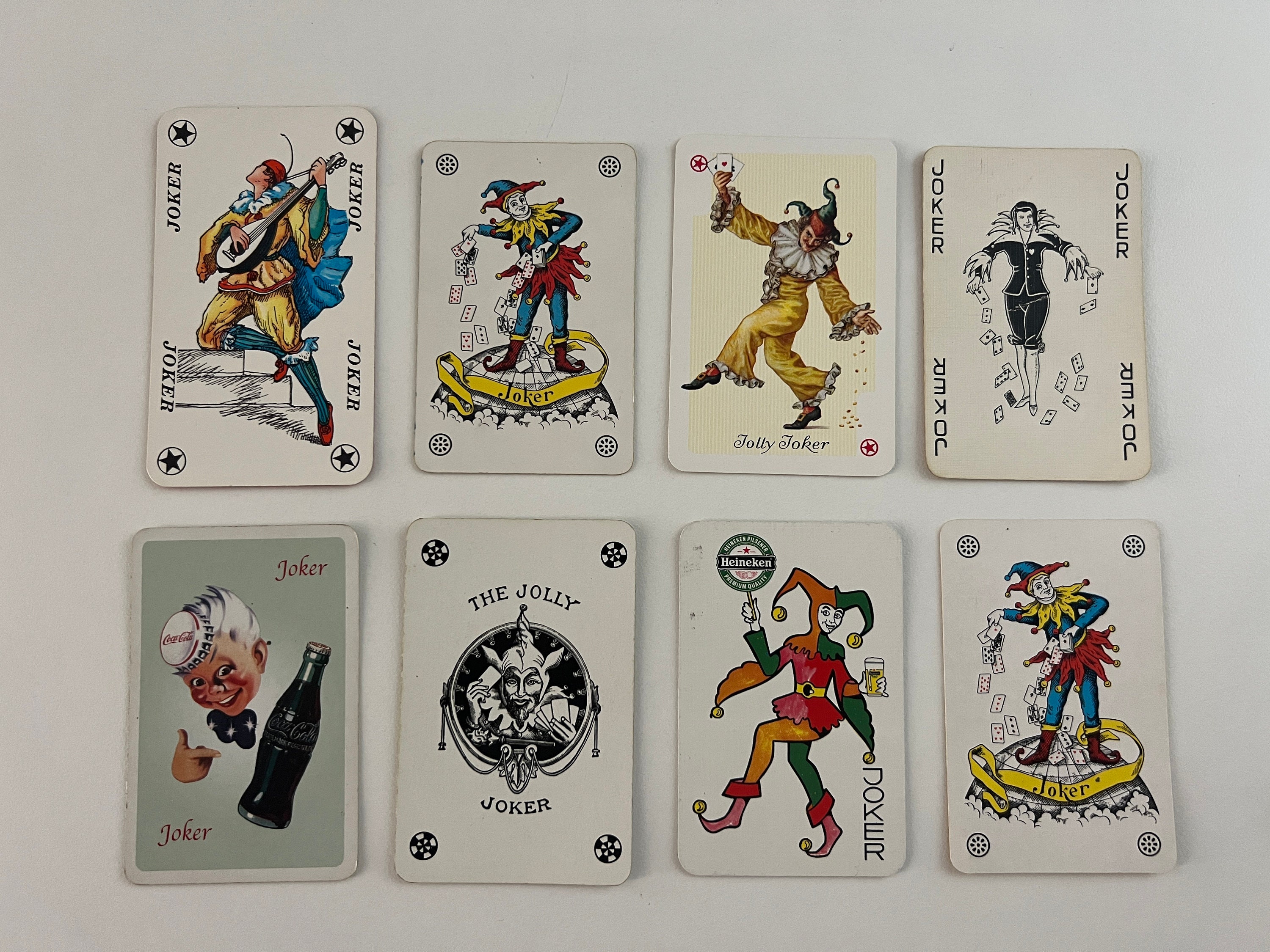 Vintage Joker Playing Cards Single Card Joker Collection Swap Cards ...